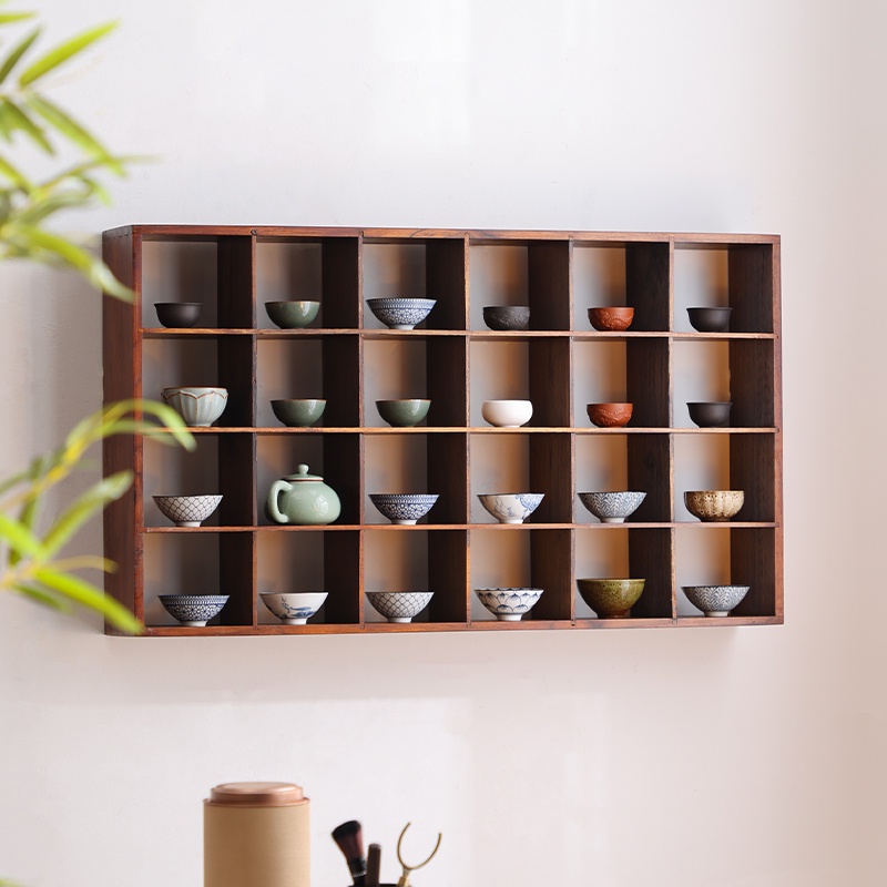 Wood Finish Wall Mounted/Freestanding Shees Wall or Desk Displays ...