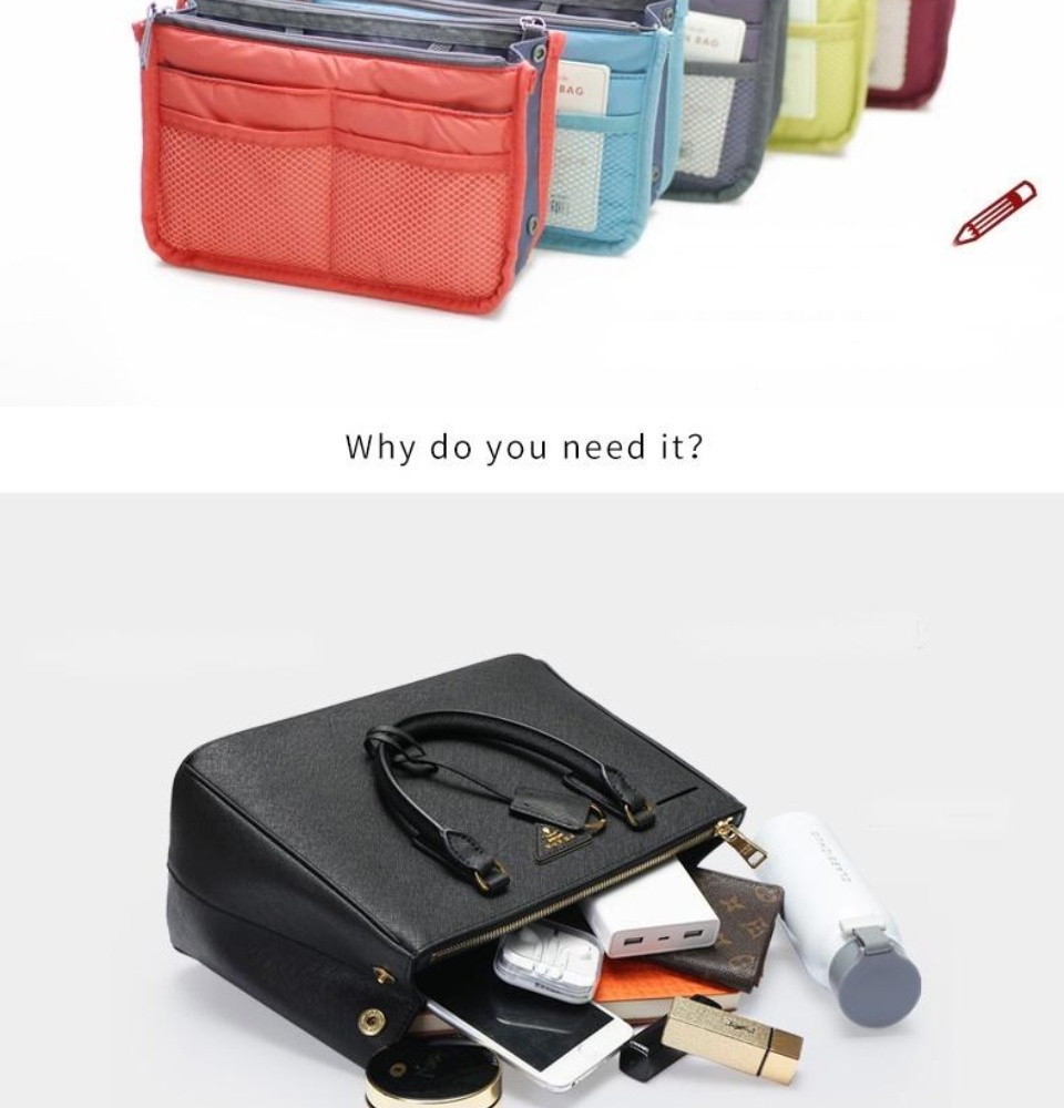 Premium Bag In Bag Organizer (Mini) Organizer Bag Multifunctional ...