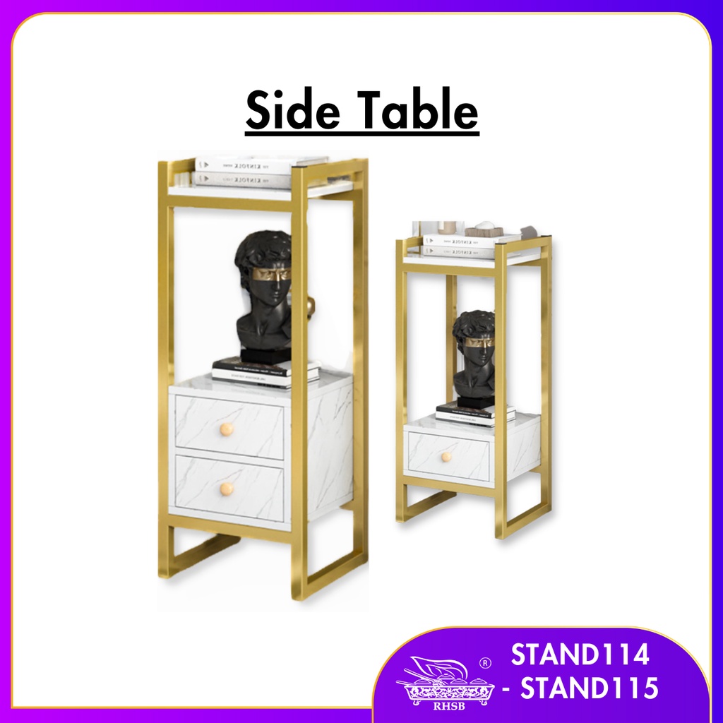 SIDE TABLE / BEDROOM SIDE DRAWER / BEDSIDE TABLE / MEJA SISI / FLOWER ...