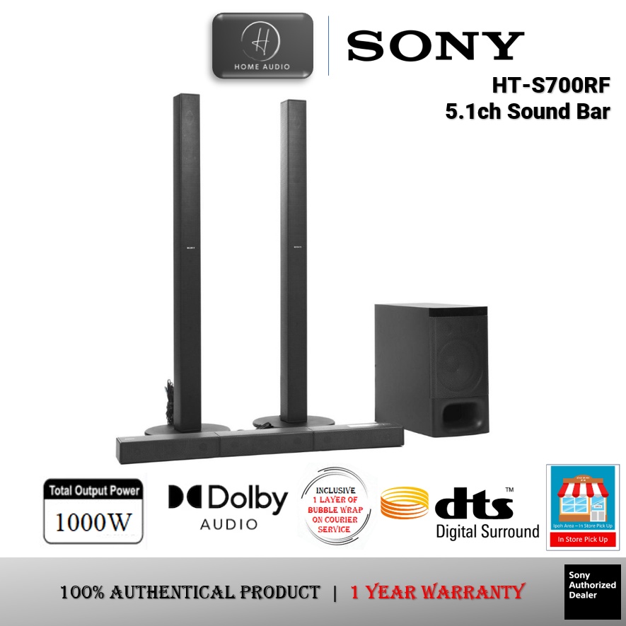 Sony Soundbar with Subwoofer HT-S700RF with 5.1ch & Bluetooth ...