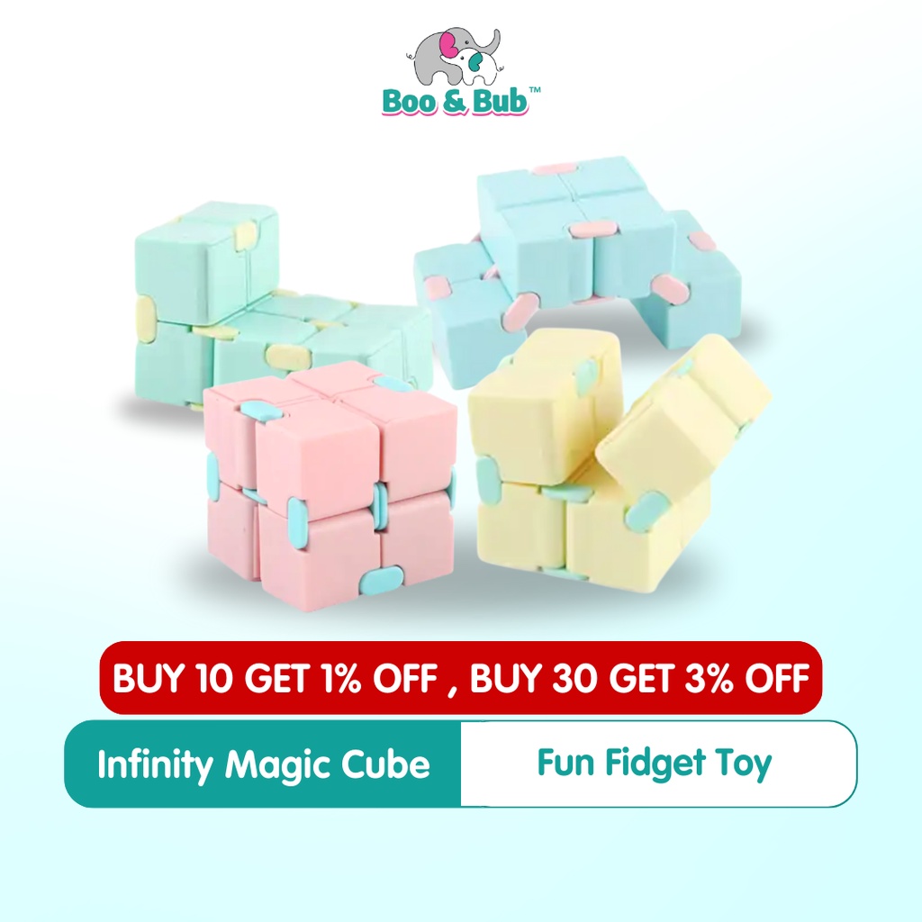 Infinity Magic Cube | Fidget Toy EDC Finger Toy 3D Puzzle Cube Stress ...
