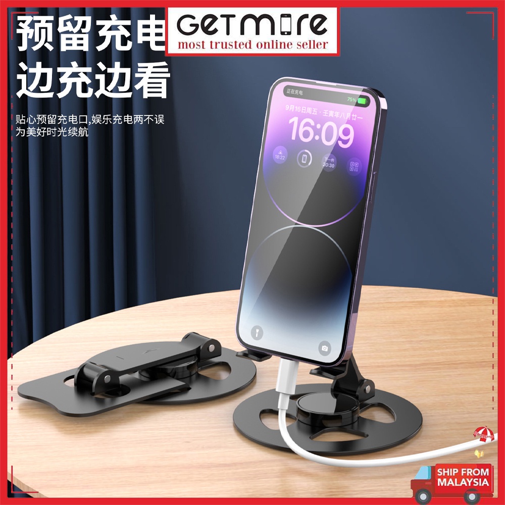 360 Turn Adjustable Tripod Phone Holder Stand Foldable Cellphone Mobile ...