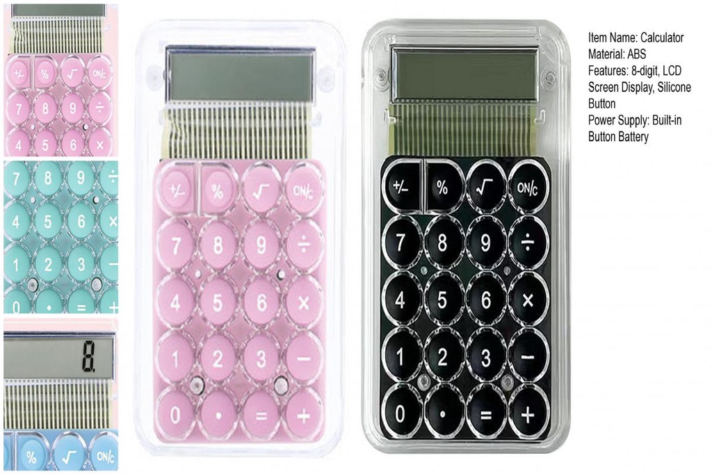 greatdream| Student Calculator LCD Display Large Screen Silicone ...