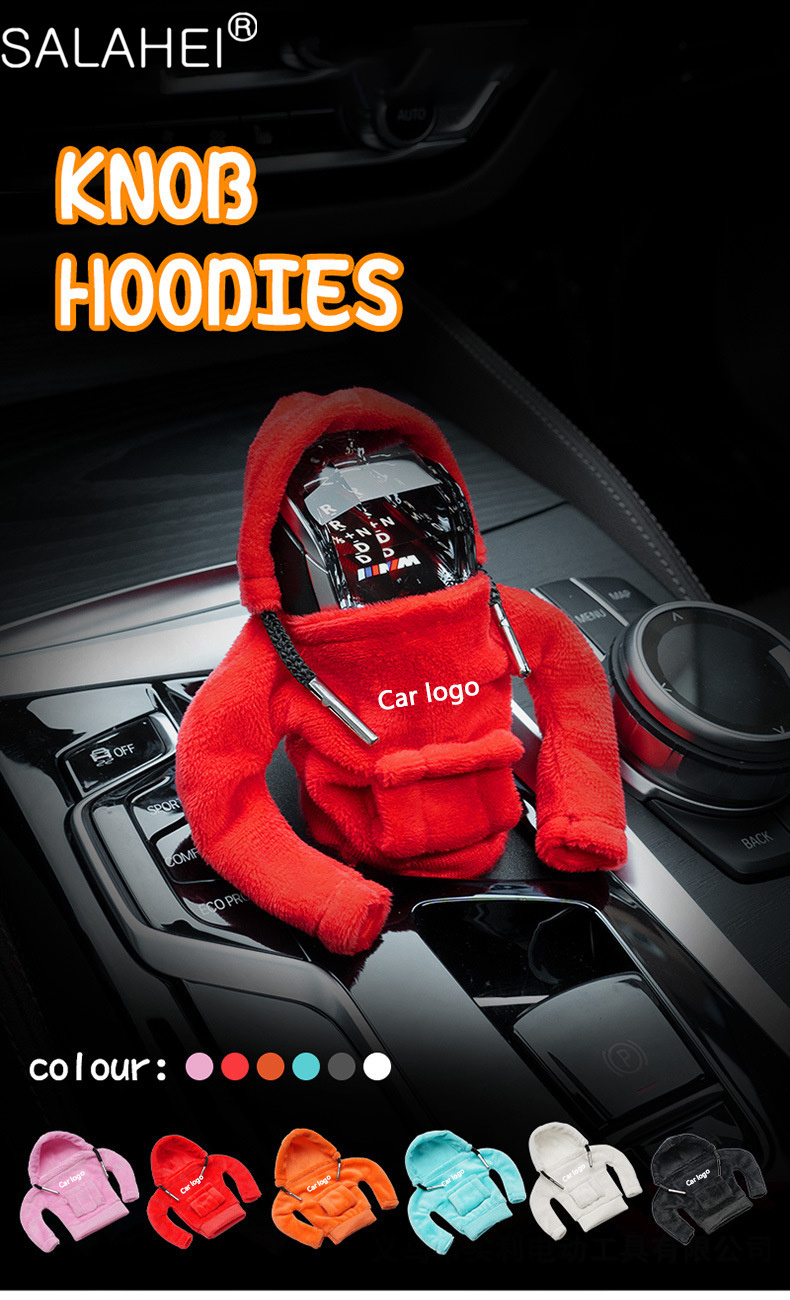 Hoodie Car Gear Shift Cover Fashion Gearshift Knob Manual Handle Gear ...