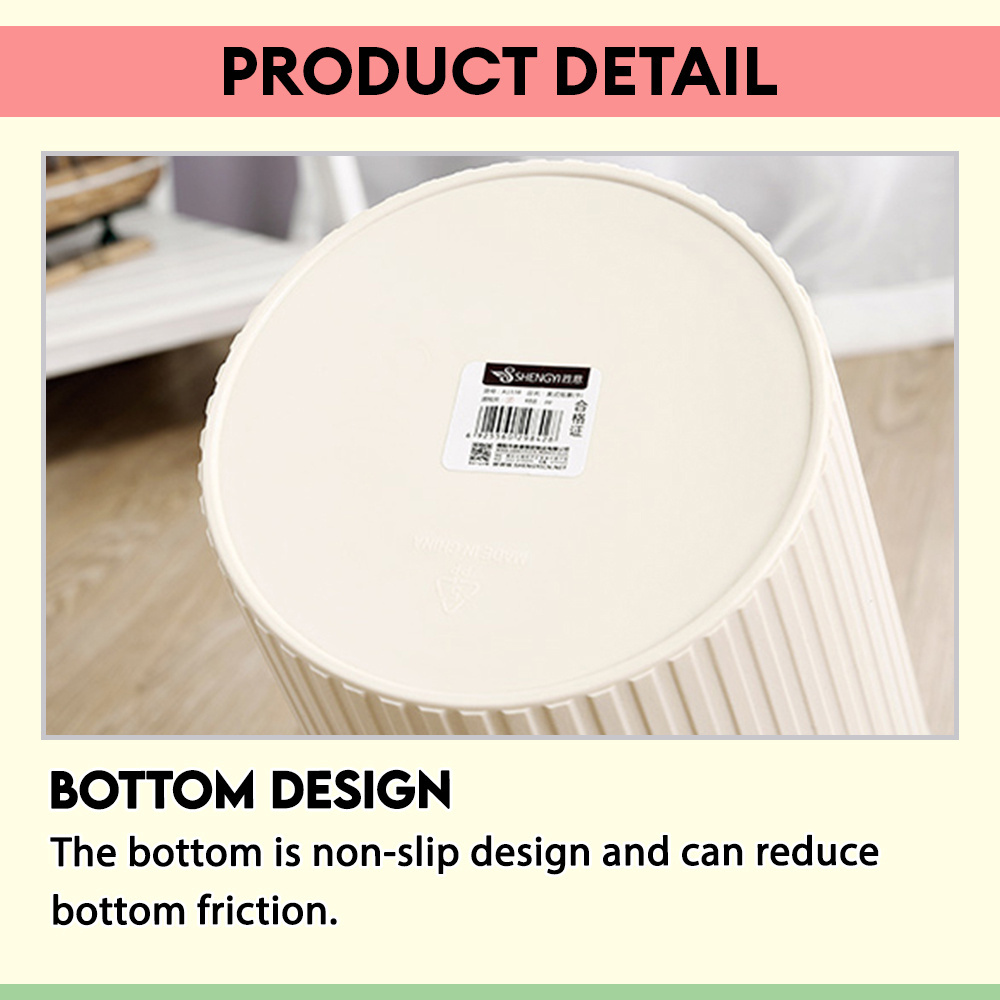 [8L/12L] Borong365 Dustbin Trash Can Garbage Bin Recycling Bin Plastic ...