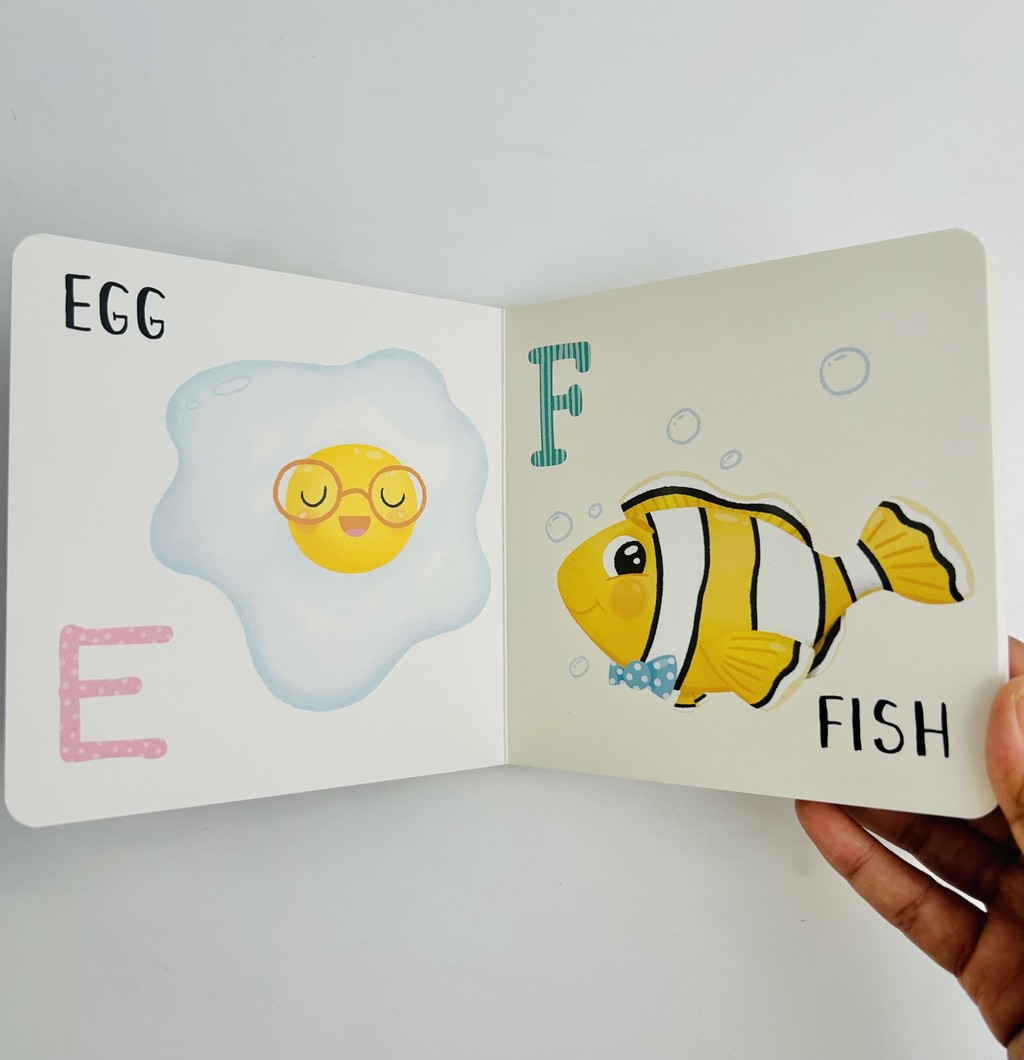 First Steps Alphabet Board Book For Toddlers To Learn ABC With ...