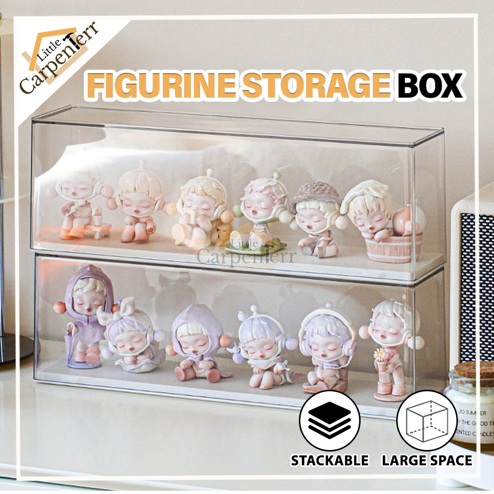 Little Carpenterr Stackable Figurine Storage Box Blind Box Transparent ...