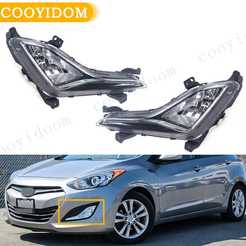 Car Front Fog Lamp Driving Lamp Headlight Foglamps With Bulb For ...