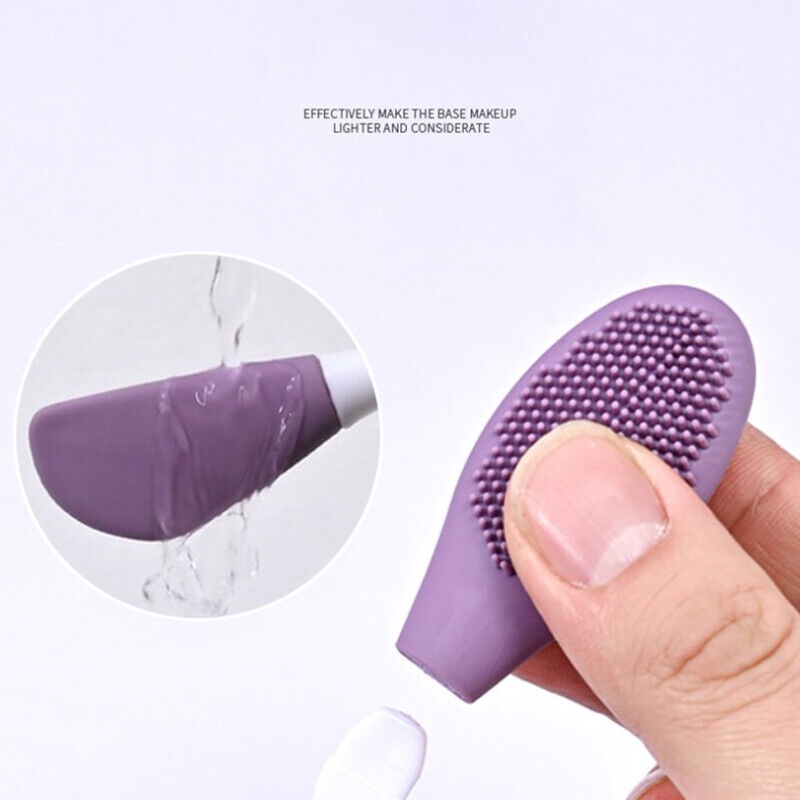 2 In 1 Silicone Facial Cleansing & Mask Brush Tool Scrub Pore Blackhead ...