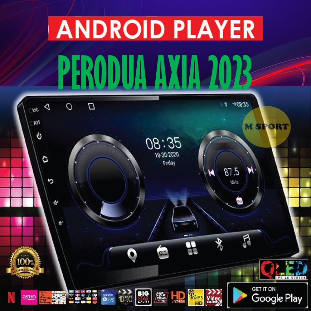 Perodua Axia 2023 - Present 10'' (360 CAMERA 8GB RAM 128GB CARPLAY DSP ...