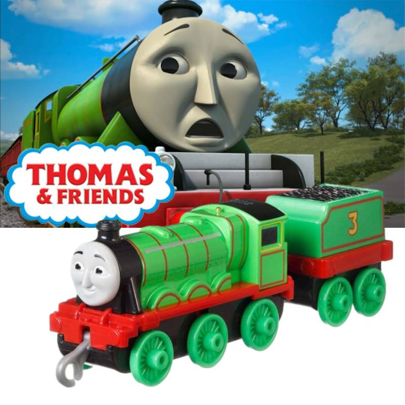 Thomas And Friends Trackmaster Push Along Engine: Henry Train Toys Kid ...