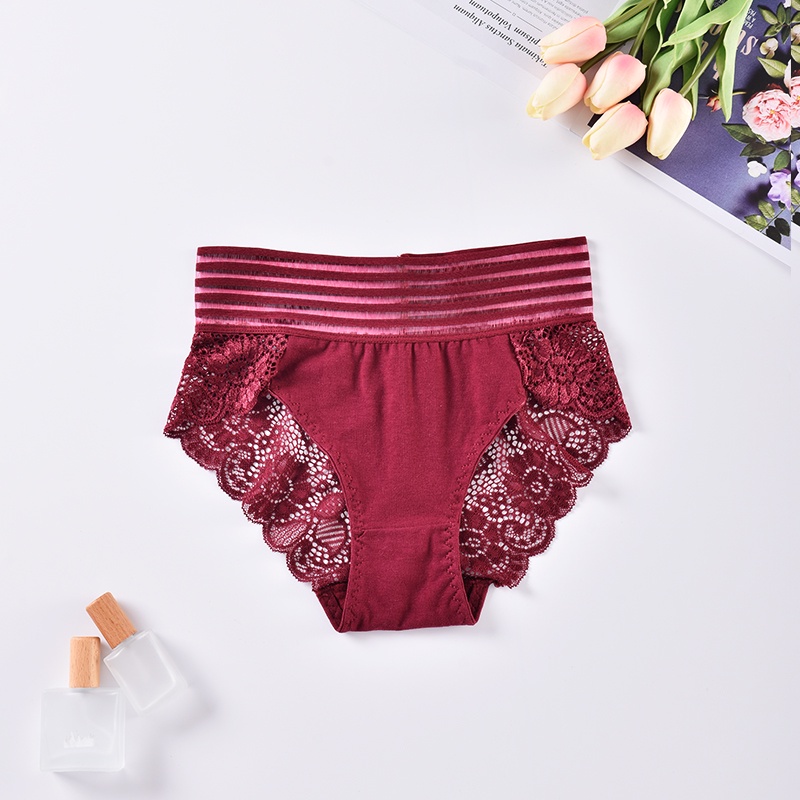 AMVI Panty Plus Size for Women Floral Lace Panties Underwear Transparent Sexy Lingerie Seamless ...