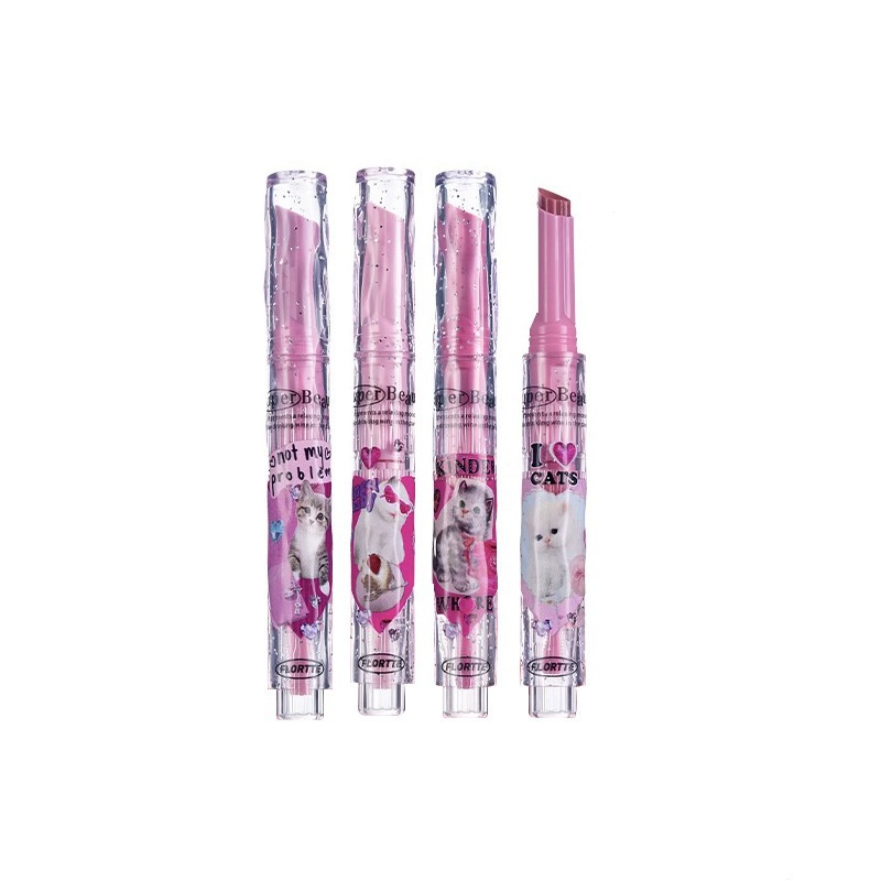 FLORTTE Lipstick 花洛莉亚固体唇蜜滋润口红 solid lip gloss water gloss lip glaze ...