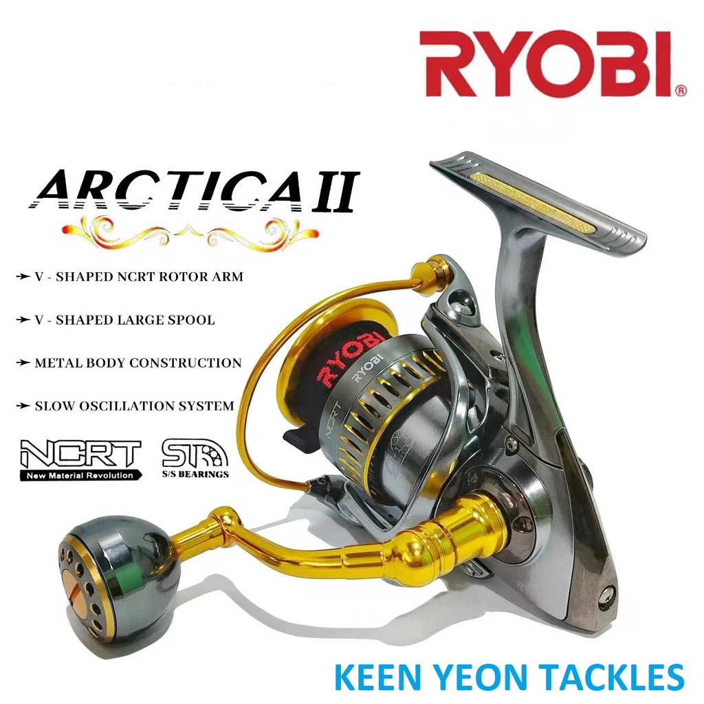 RYOBI ARCTICA ll SPINNING FISHING REEL | Shopee Malaysia