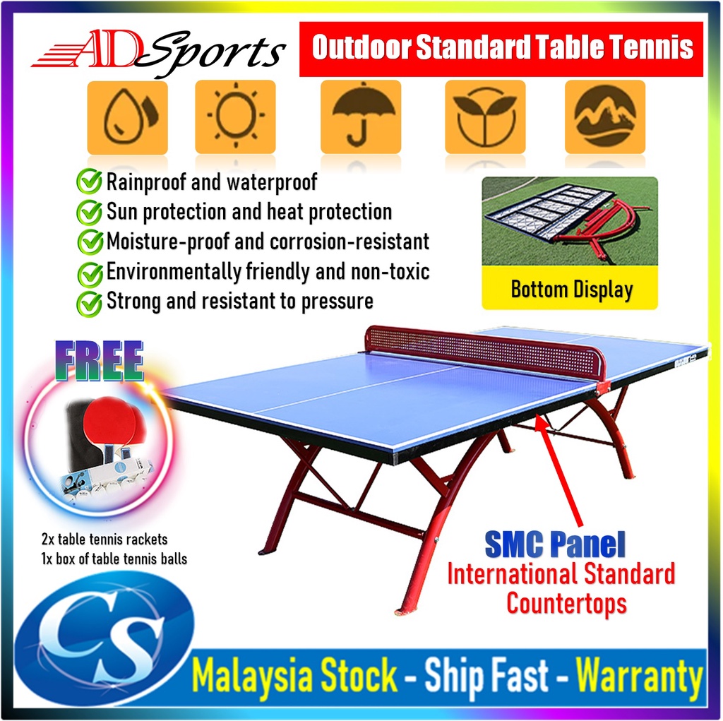 Outdoor SMC Panel Tennis Table Ping Pong Table Waterproof & Sun Proof ...