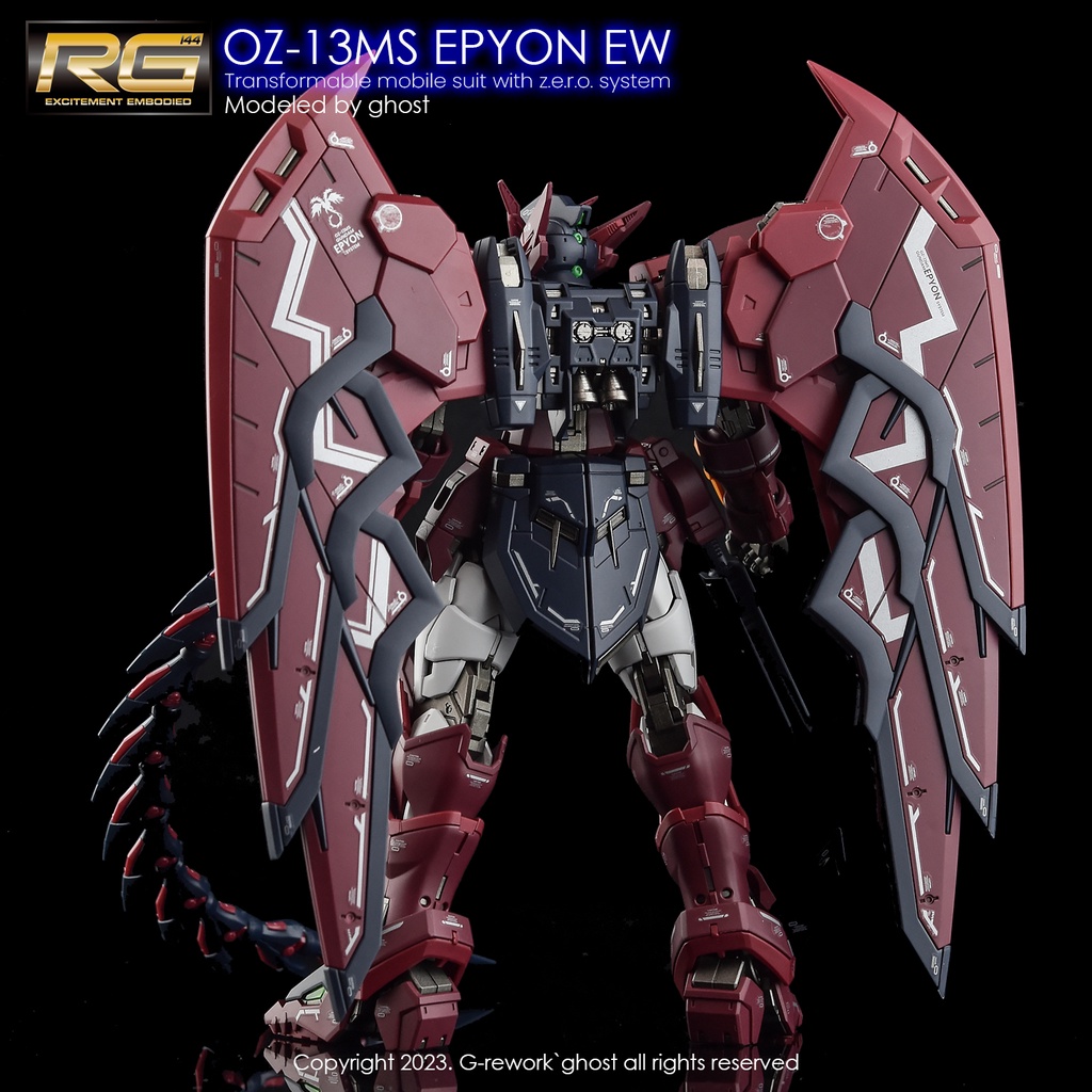 G-Rework RG Epyon Water Decal CD-RG38 Epyon Decals Gundam Decal Sticker G Rework Water Decal 1/ ...