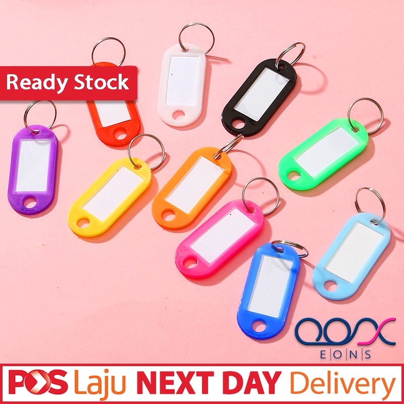WELL ORGANIZED 💖 Plastic Key Tag Mini Office Home Car Room Number Label ...
