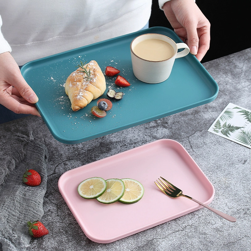 Plastic Nordic Rectangular Serving Tray Food Dessert High Tea Dinner ...