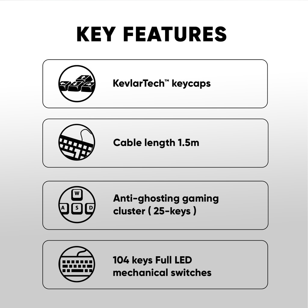 Armaggeddon MKA 7C Gaming Hotswappble Mechanical Keyboard Mouse Combo ...