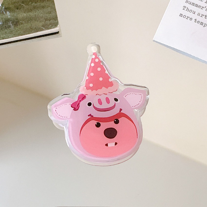 Cute Cartoon loopy Phone Stent Airbags Can Retract And Fold Lazy ...