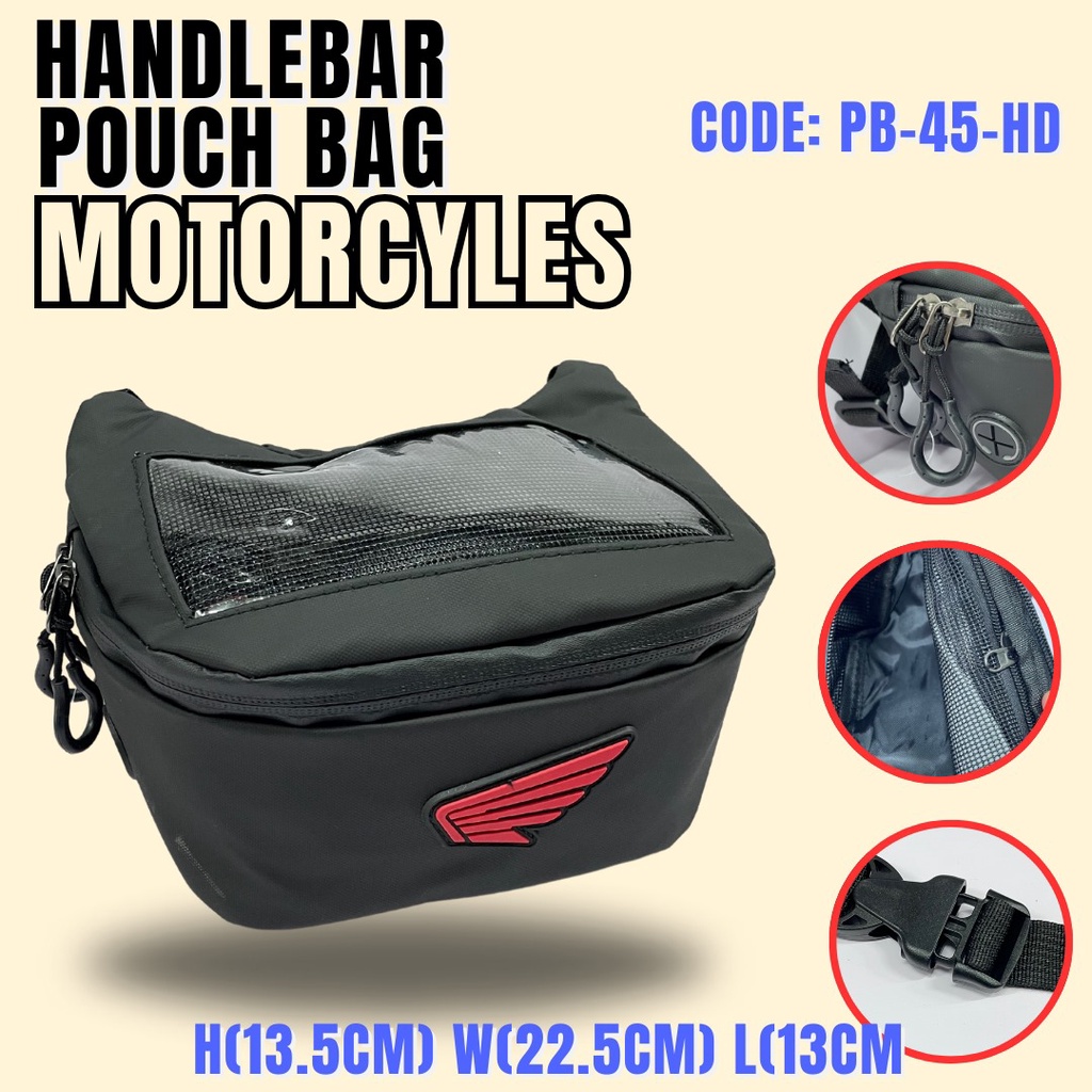 Drctrend MOTORCYCLE HANDLEBAR BAG / BEG MOTOR GPS / BAG MOTOR TAMS BAG ...