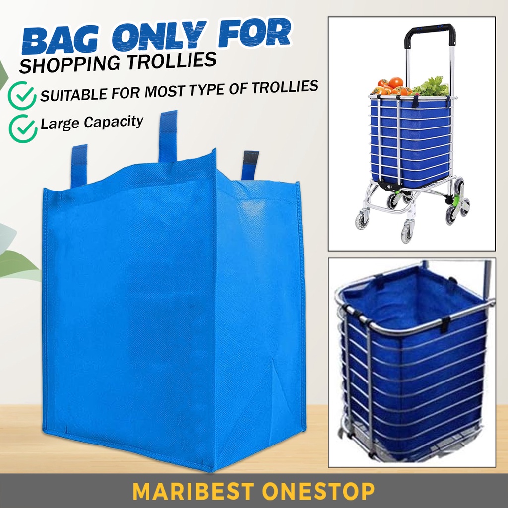 Shopping Trolley Bag Only Shopping Bag Canvas Bag Foldable Grocery ...