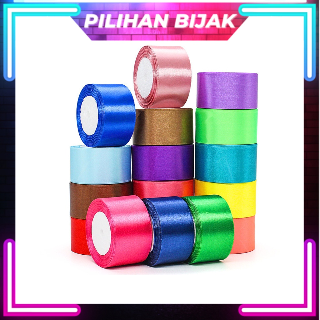 13yard Roll 5.08cm 2' Satin Ribbon Reben Ribon Hadiah - RB140 | Shopee ...
