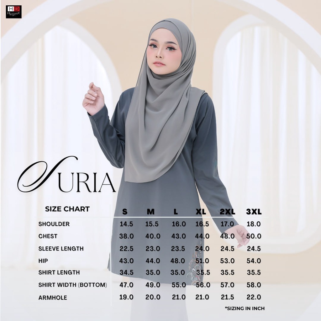 Tshirt Muslimah Humaira Design Suria | Shopee Malaysia