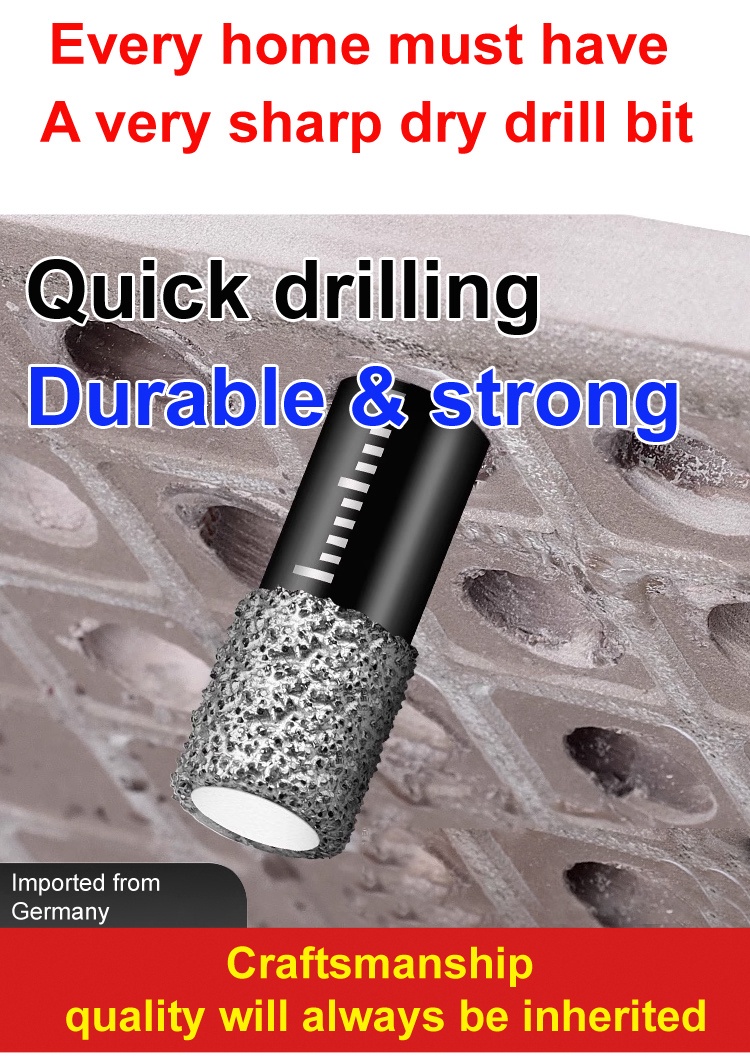 Tile Punching All-Ceramic Dry Drill Bit Set Ceramic tile hexagonal ...