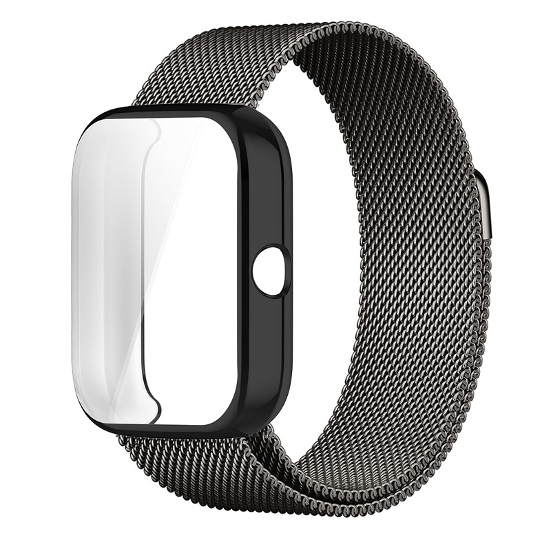 Milanese magnetic Loop strap+Case Protector For Amazfit Bip 5 / Bip 5 ...