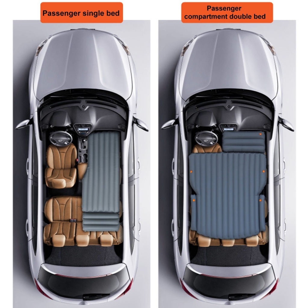 Car Travel Inflatable Mattress Front Slope Pad Inflated Stool Cushions ...