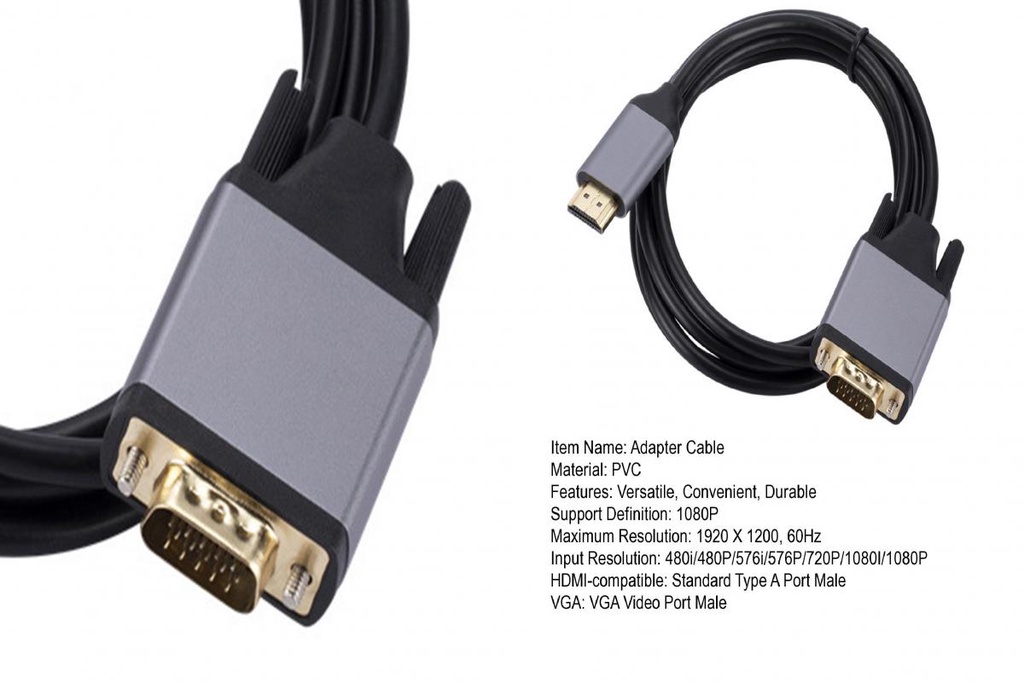 SN Hd-mi to Vga Converter Laptop to Vga Monitor Adapter 1080p Hdmi to ...
