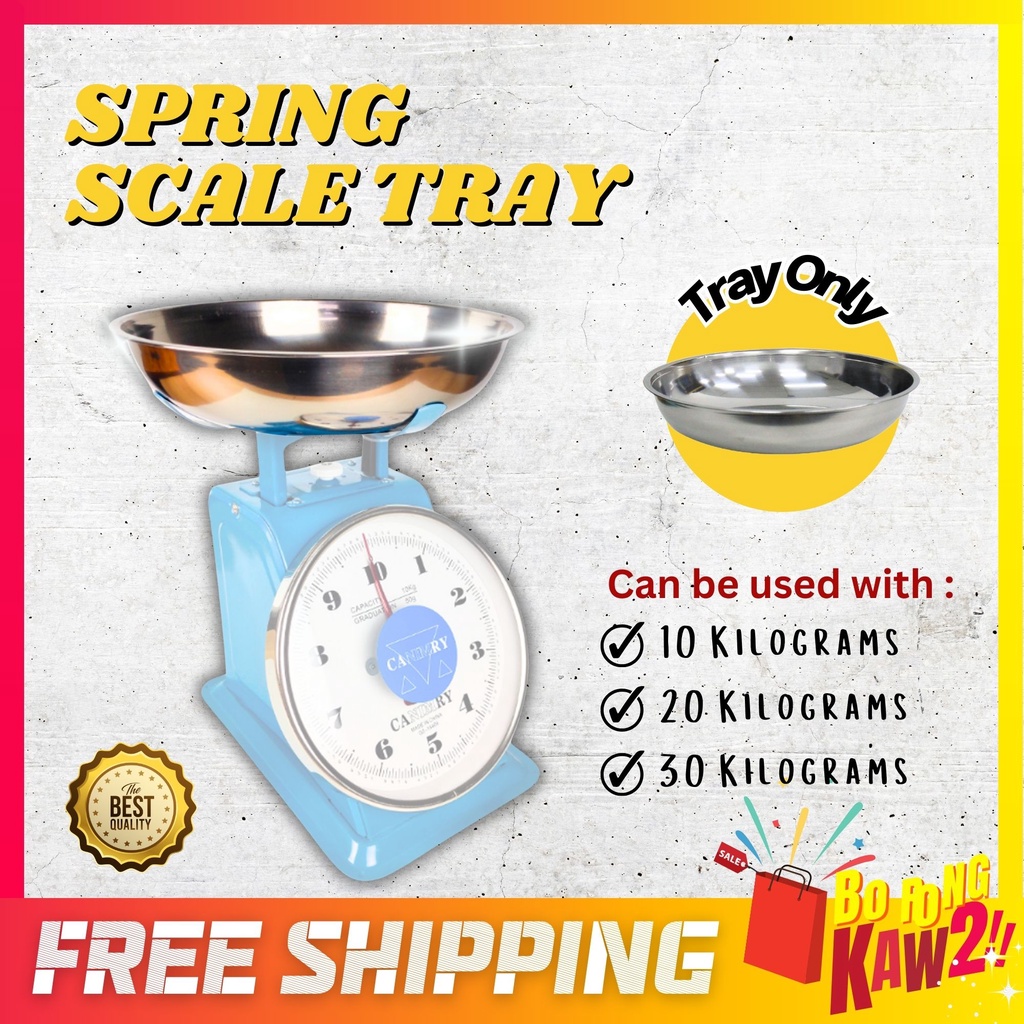Spare Parts Spring Scale Replacement Stainless Steel Tray Only for 10KG ...