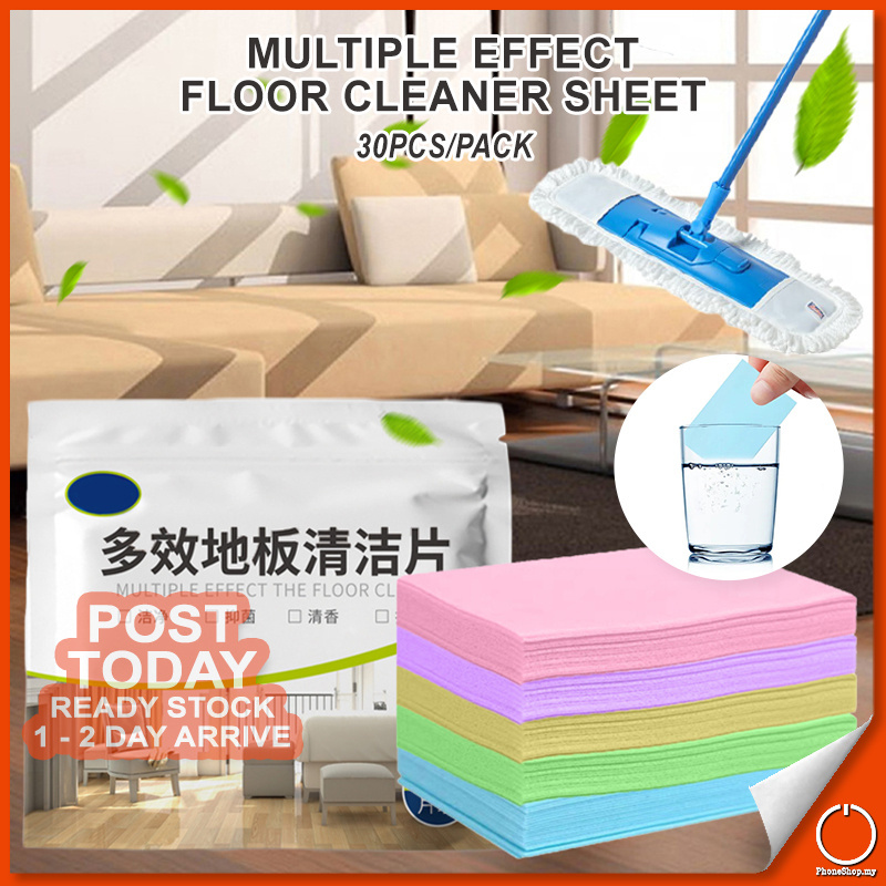𝐐𝐔𝐈𝐂𝐊 𝐃𝐈𝐒𝐒𝐎𝐋𝐕𝐄 30pcs Floor Cleaning Sheet Floor Tile Cleansing ...