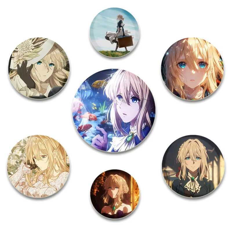 Anime Violet Evergarden Badge Brooch Cartoon Badges Cosplay Handmade ...