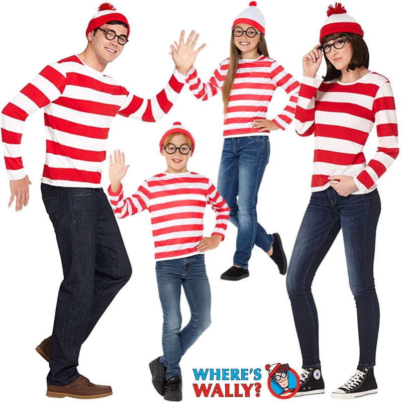 Silk Premium Milk Fabric Where's Wally Anime Costume For And Role-play ...