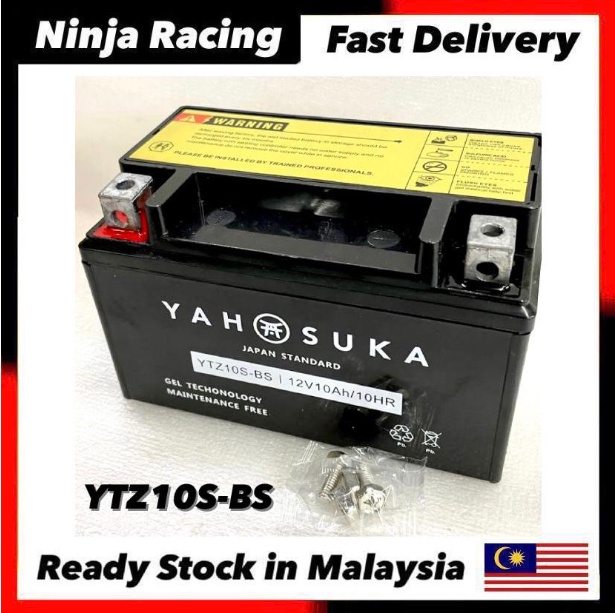 Yahsuka YTZ10S YTZ10S-BS YTZ10 S BS Battery Batteri Bateri KTM 690 DUKE MT09 MT07 VIRAGO 250 CBR ...
