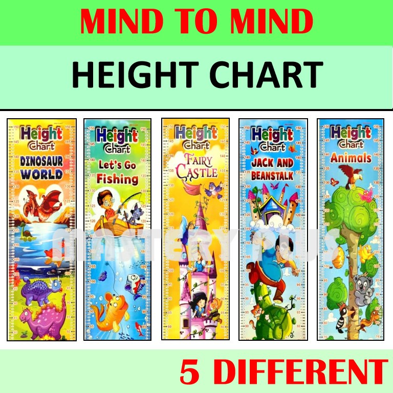 HEIGHT MEASUREMENT CHART 150CM KIDS HIGHT CHART UKURAN TINGGI - MIND TO ...