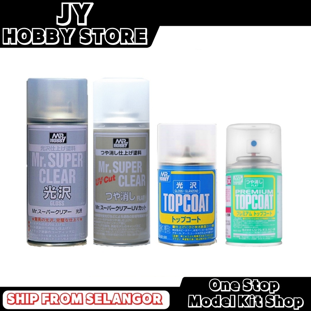 Paint Mr Hobby Coating Series (Mr. Top Coat / Mr. Super Clear / Topcoat ...