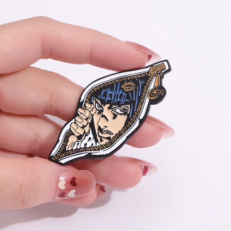 Animation Peripheral Bizarre Adventure Cartoon Character Enamel Pin ...