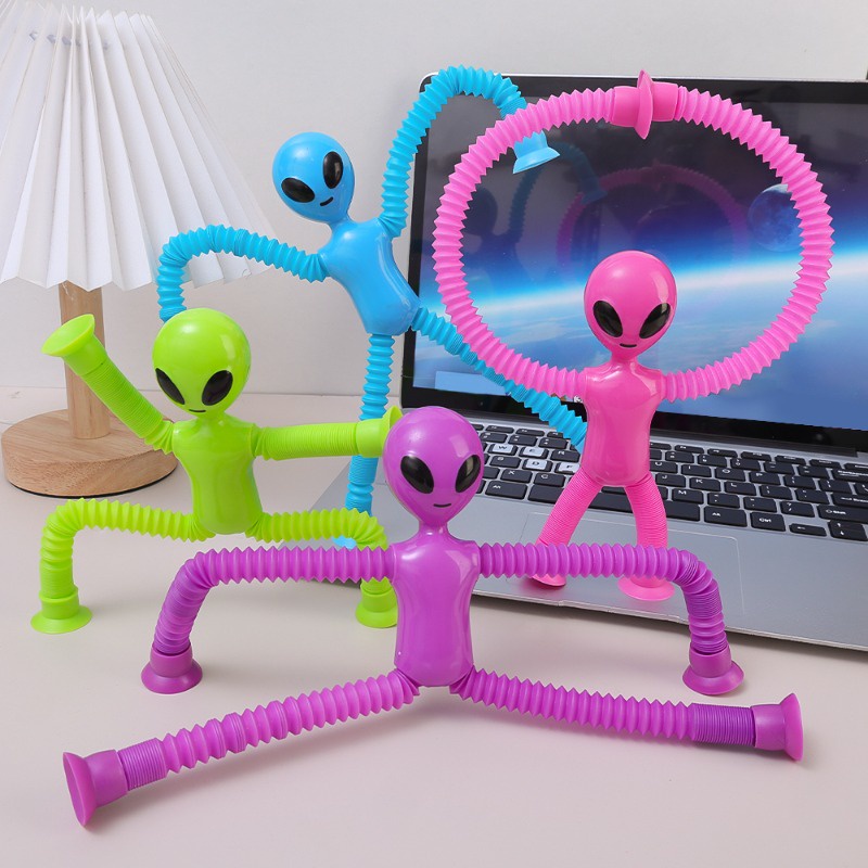 Kids Puzzle Stretch Colored Dinosaur Toy / Cartoon Dinosaur Telescopic ...