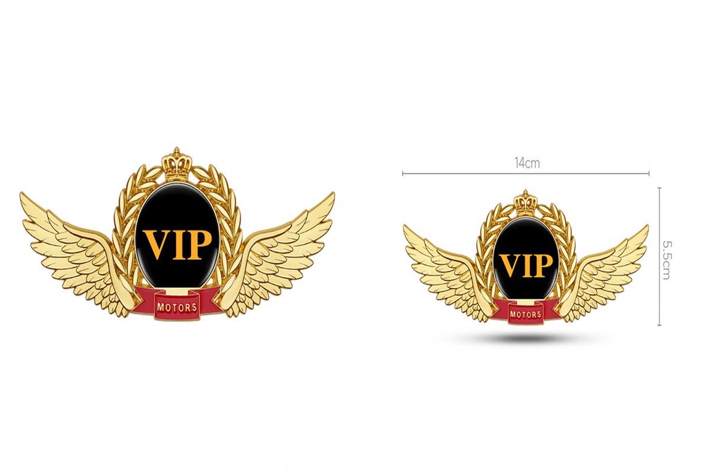 Compact Logo Emblem Sticker for Car 3D VIP Emblem Sticker Not Easy to ...