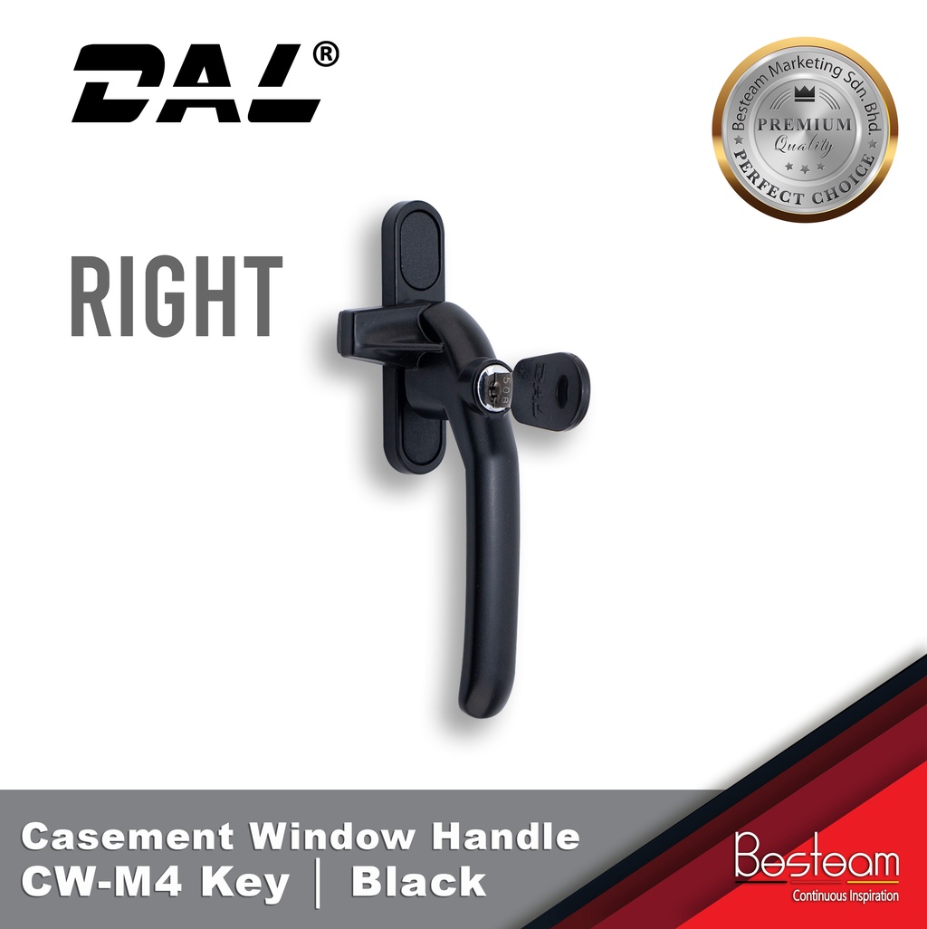DAL CW-M4 KEY Casement Handle with Key - Right | Shopee Malaysia