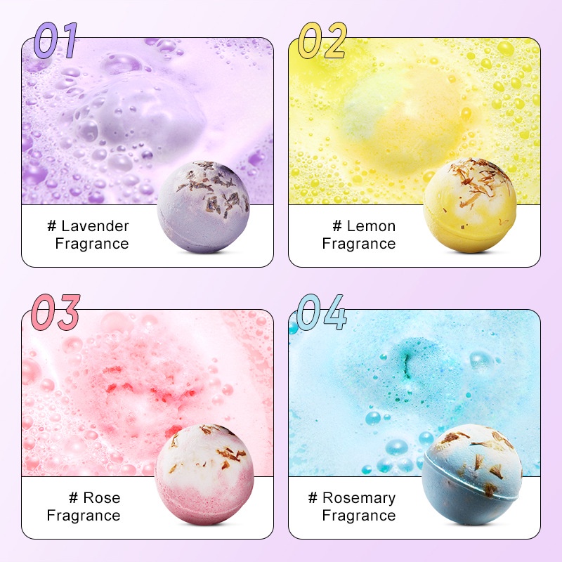 Sadoer Bath Bomb, Bath Salt Bomb, Bathtub Bubble Bath Oil Ball ...