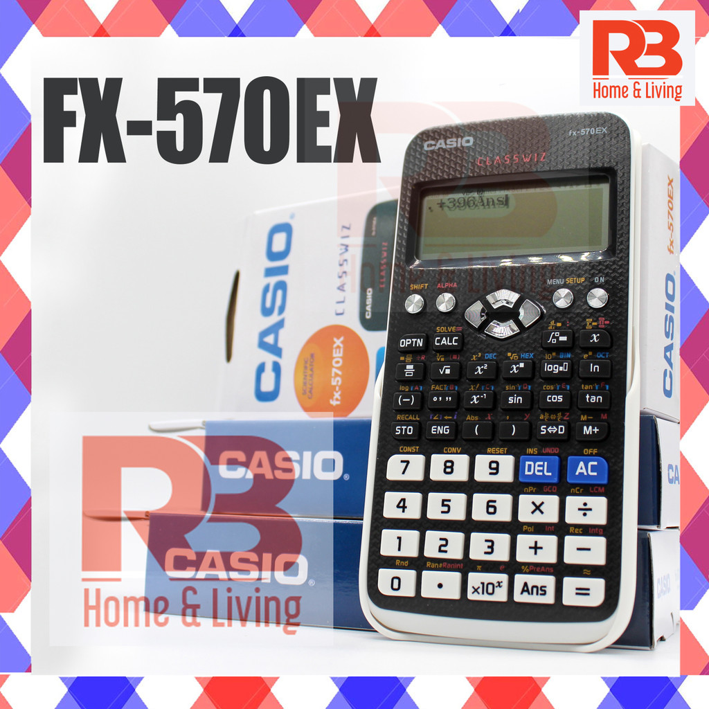 CASIO FX-570EX Calculator Scientific Calculator Student Kalkulator Saintifik Mathematical School ...