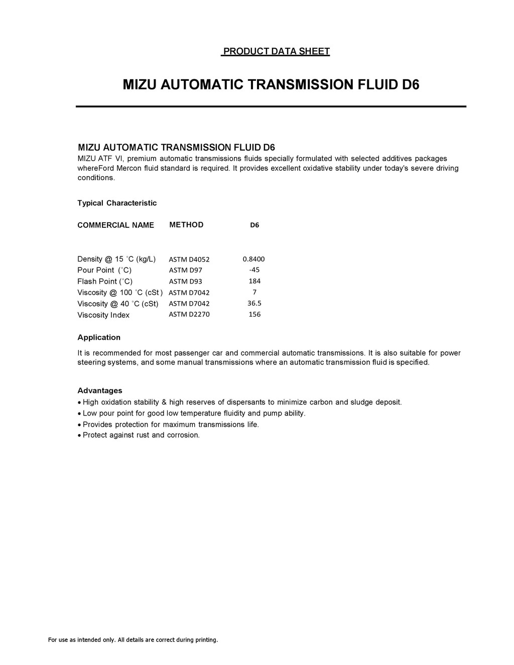 Mizu ATF D6 Kia Mazda Hyundai BMW Benz Fully Synthetic API Certified ...