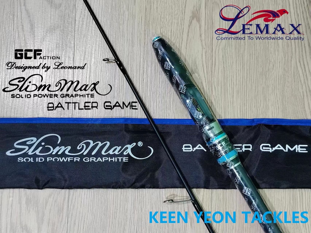 LEMAX SLIM MAX BATTLER GAME FISHING JIGGING ROD ( SPINNING ) | Shopee ...