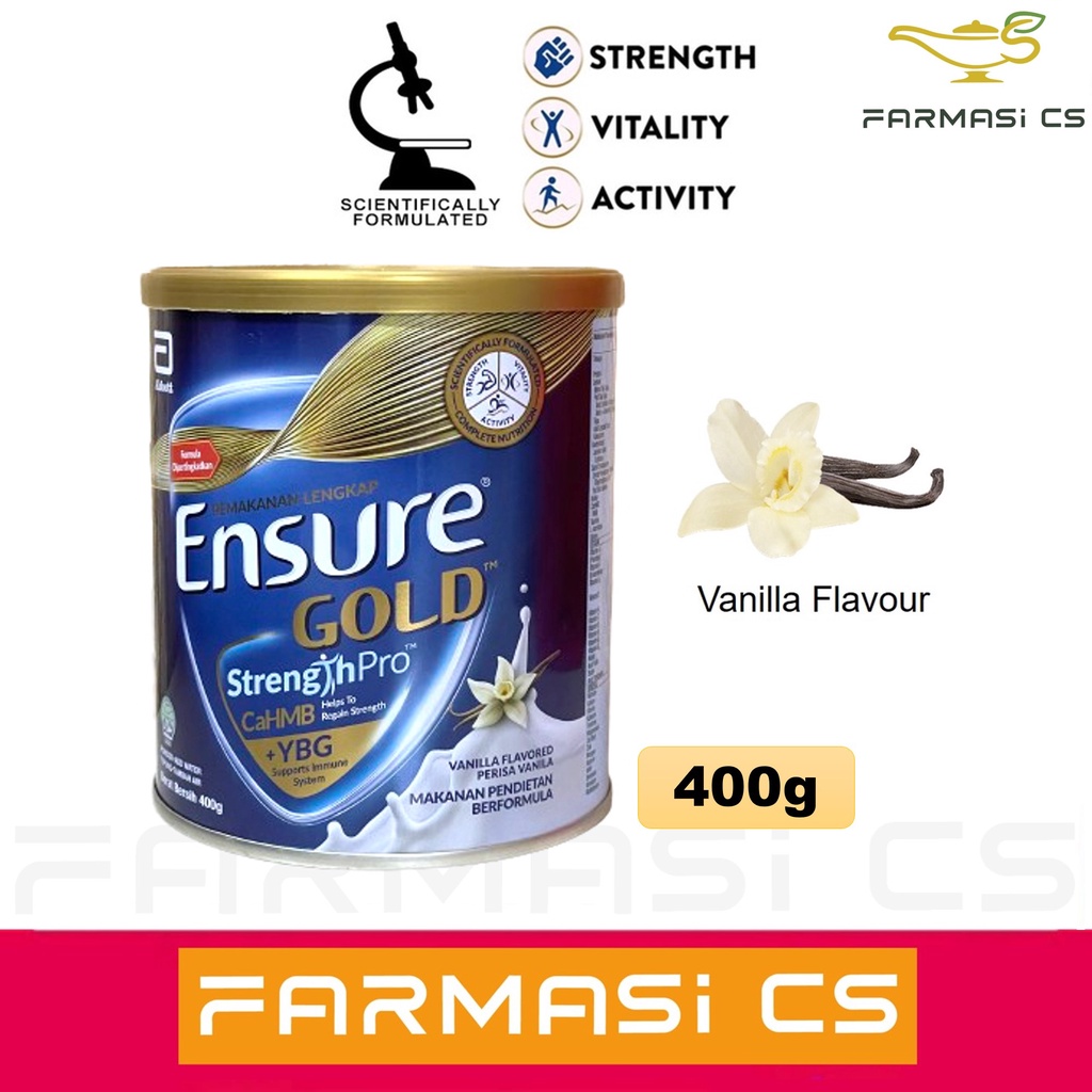 Abbott Ensure Gold Vanilla Flavour 400g EXP:02/2026 [ milk powder ...