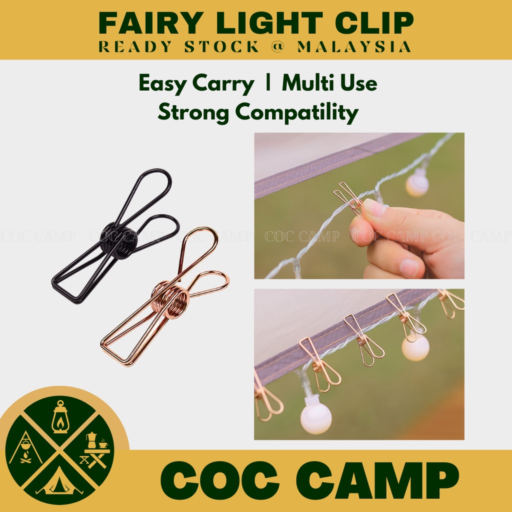 Fairy Light Clip Camping Outdoor LED Bulb Ball String Wedding ...