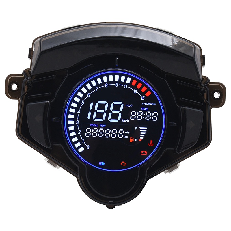 4/5SPEED RACING SPEEDOMETER Motorcycle Tachometer Digital Odometer ...